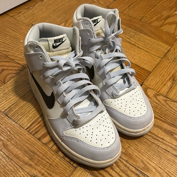 Nike | Shoes | Nike High Dunks Milkfootball Grey | Poshmark
